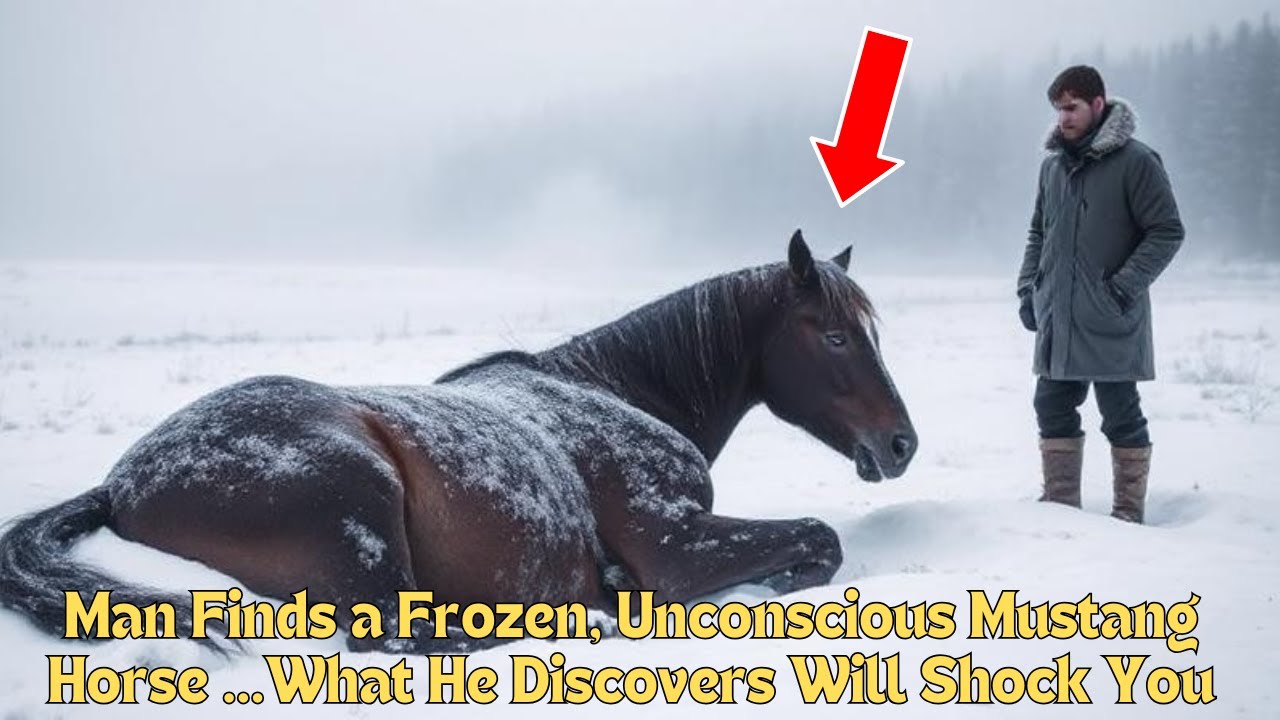 Man Finds a Frozen, Unconscious Mustang Horse in His Yard. What He ...