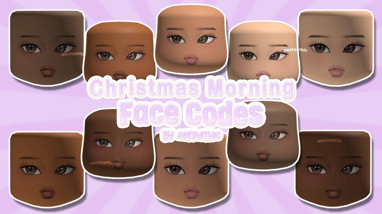 Berry Avenue Skintone Face Codes (Christmas Morning Face Mask ...