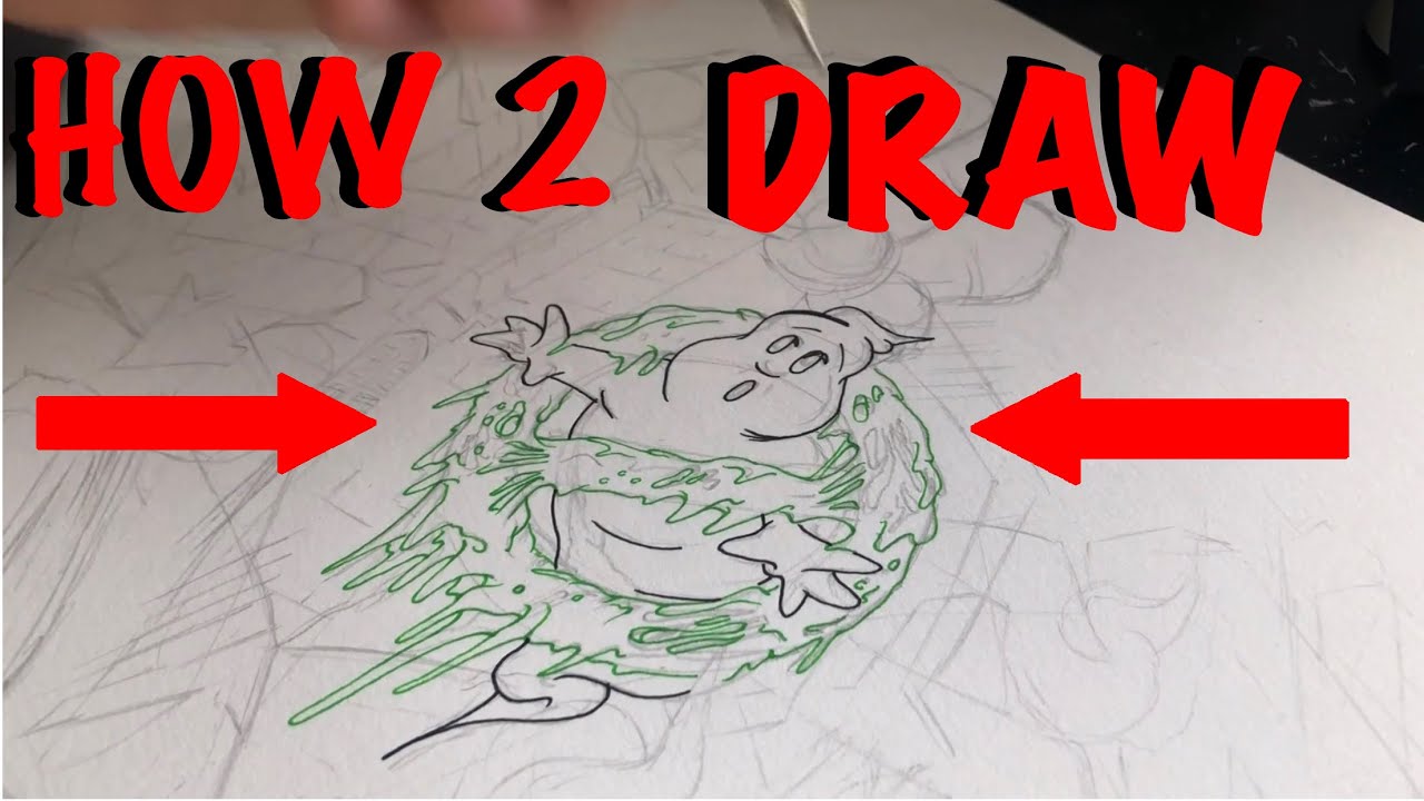 How to draw ghostbusters logo part 1 - YouTube