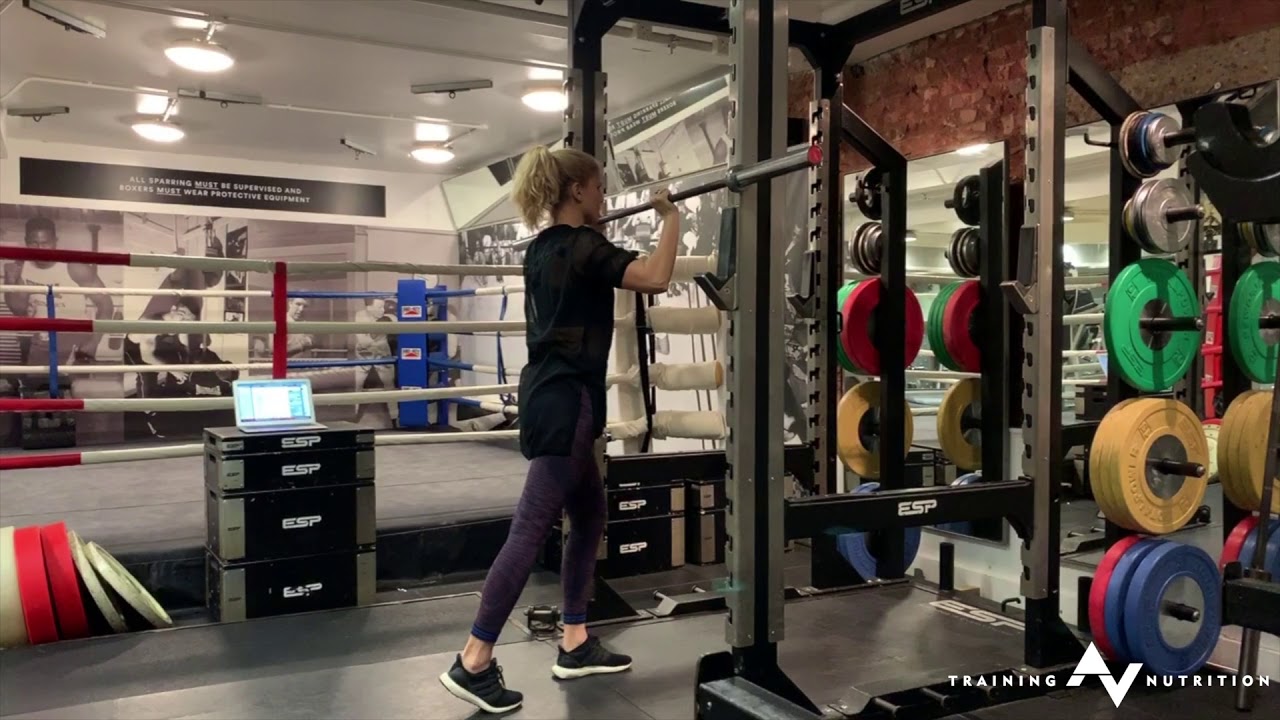 Standing scrape the rack shoulder press - YouTube