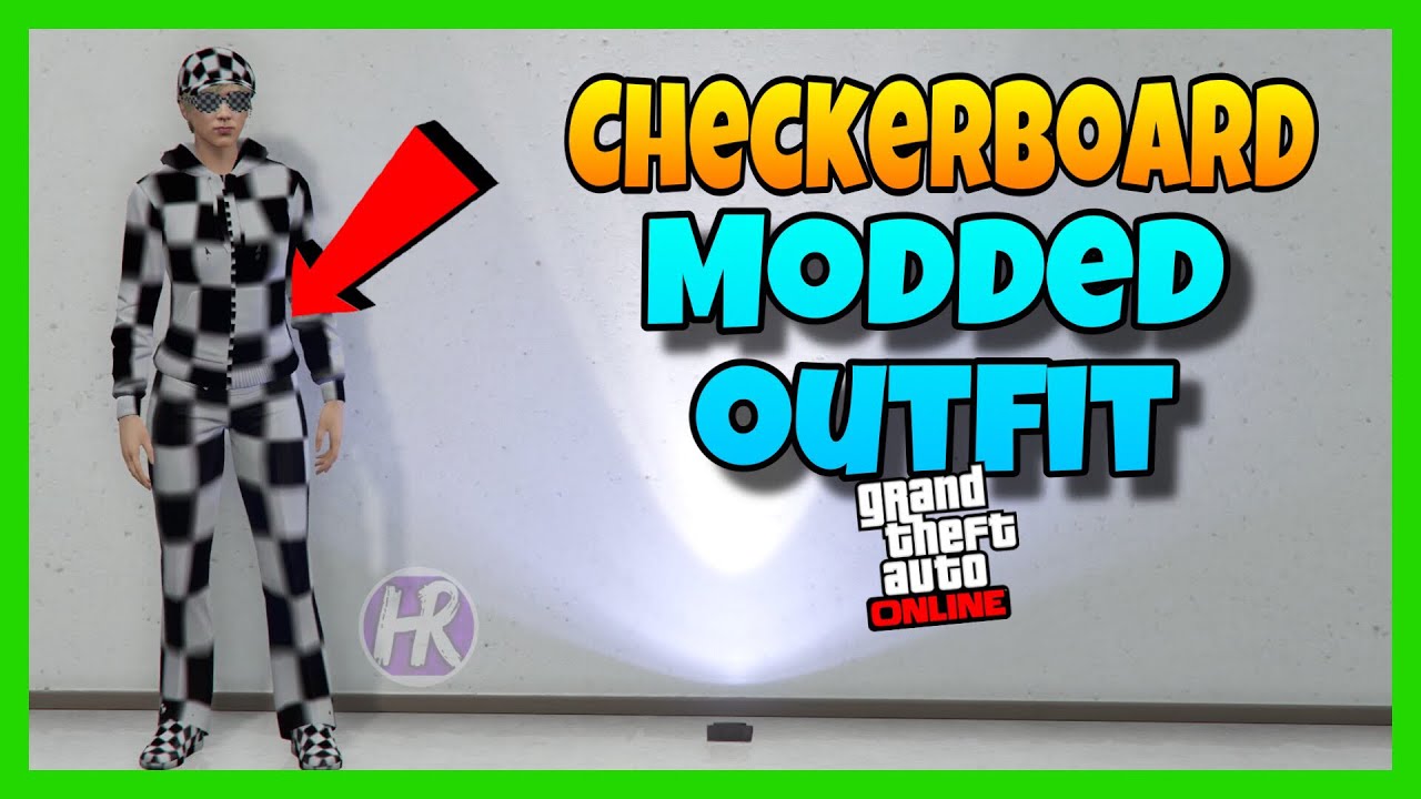 *EASY*GTA 5 MODDED FULLY CHECKERBOARD OUTFIT GLITCH (FEMALE) - YouTube