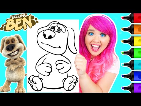 Coloring Talking Ben 🐶 - YouTube