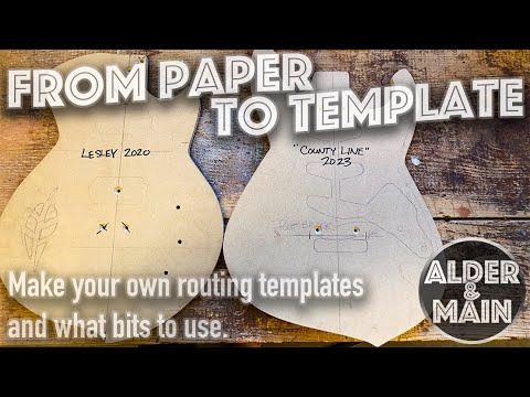Make Your Own Guitar Templates - YouTube