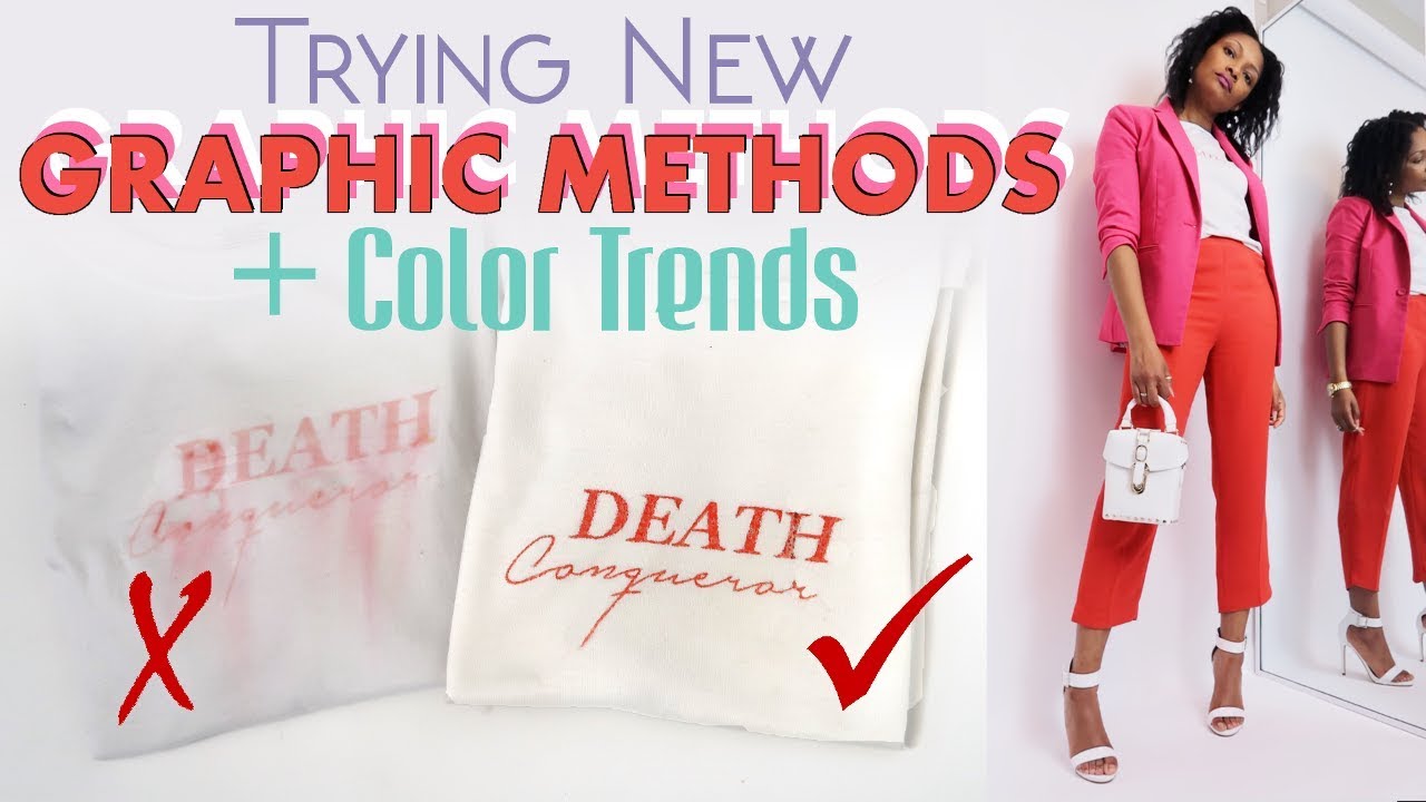 Trying New DIY Graphic Tees + Color Trends | BlueprintDIY - YouTube