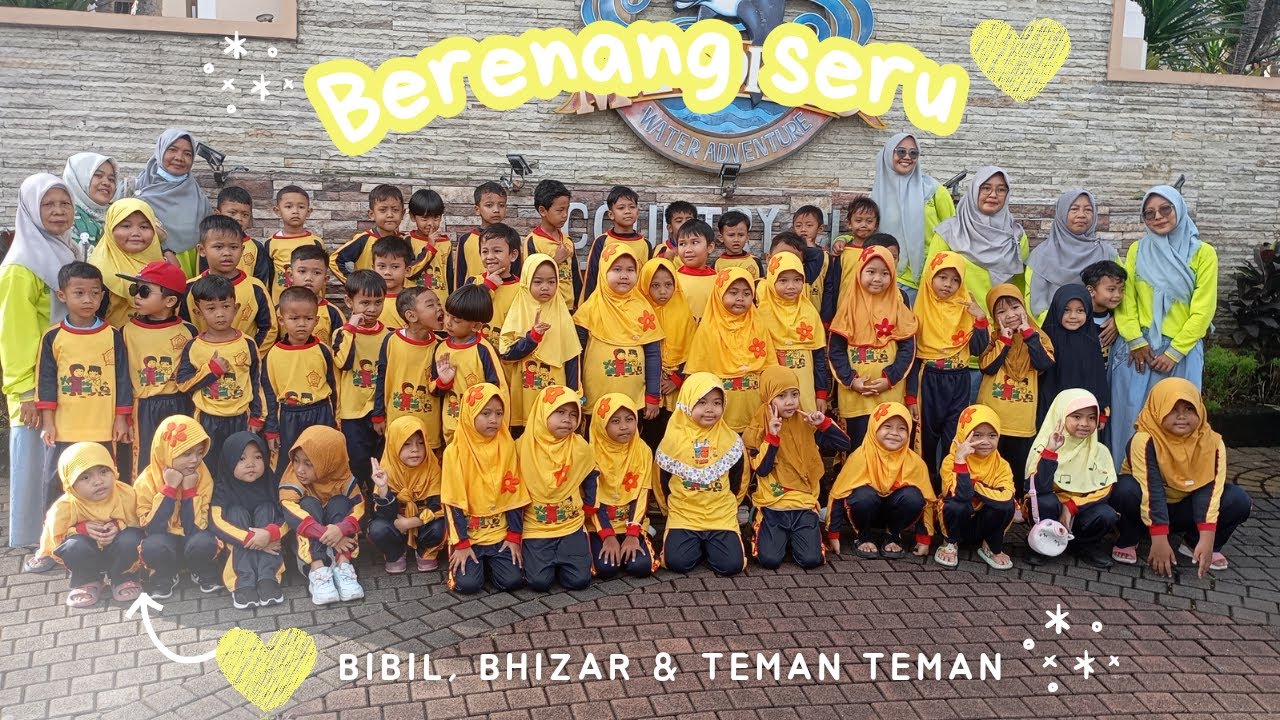Berenang Seru Bibil, Bhizar dan Teman teman #berenang #seru #sekolah # ...