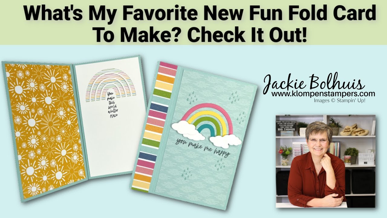 🔴 What's My Favorite New Fun Fold Card? The Easy Book Binding Card ...