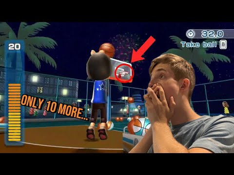 Trying to Get a PERFECT SCORE in Wii Sports Resort Basketball! - YouTube