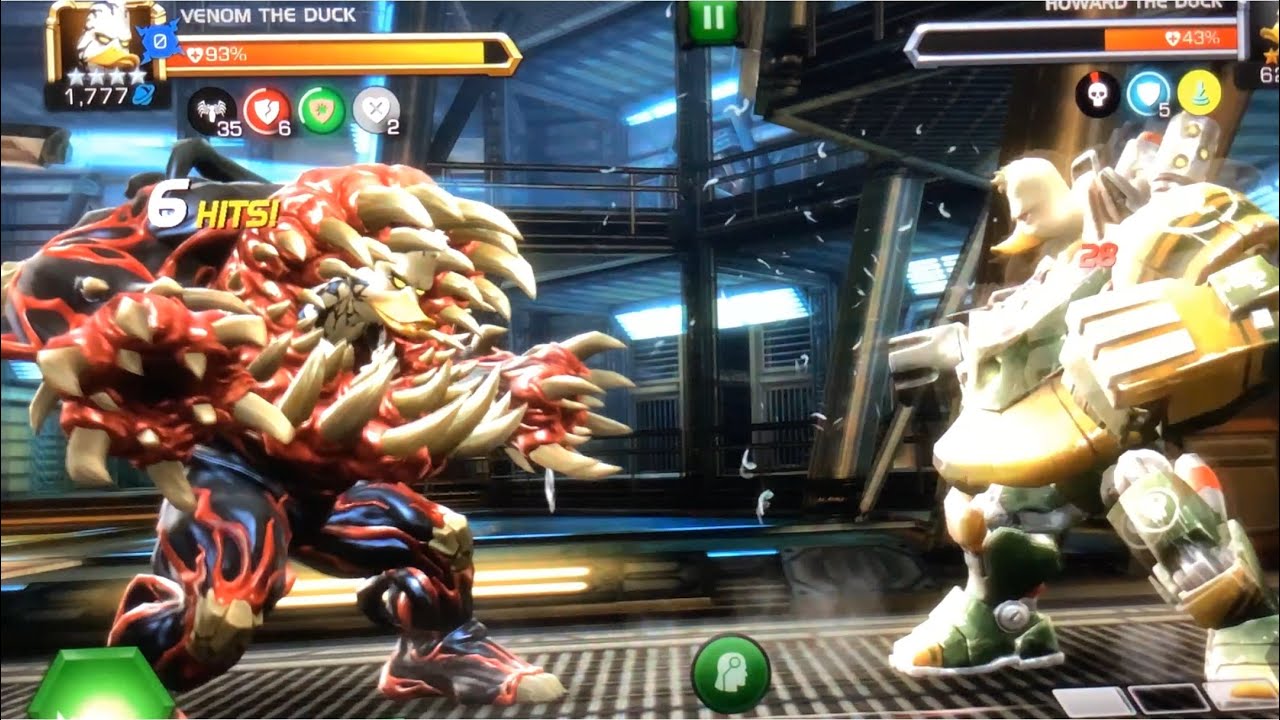 Marvel contest of champions venom the duck vs Howard the duck gameplay ...