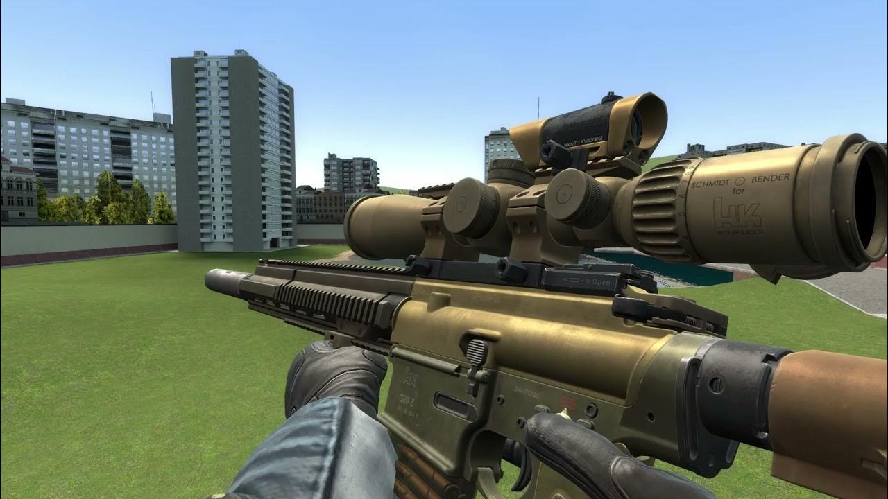 Garry's Mod: [ARC9] EFT H&K G36 + G28 + Mk-18 Mjölnir .338 - YouTube