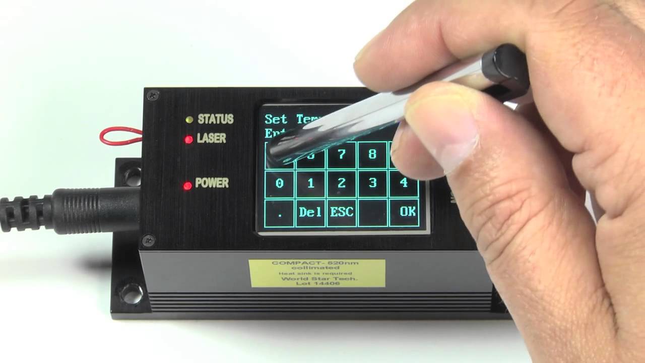 COMPACT-TS Touch Screen Laser with USB - YouTube