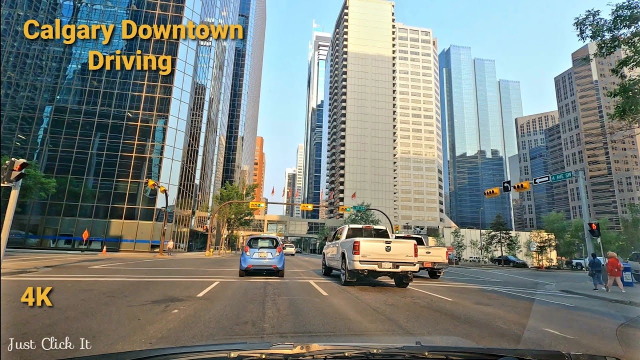 Driving - Calgary Downtown, Alberta, Canada 🇨🇦 - YouTube