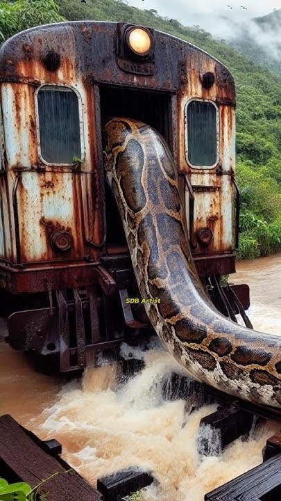 Nature Exploration | A giant Python gets on train | Amazon River #trending #shorts - YouTube
