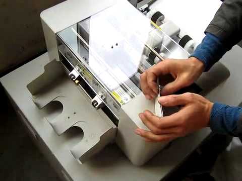Business Card Slitter SSA-001-I (A4) - YouTube