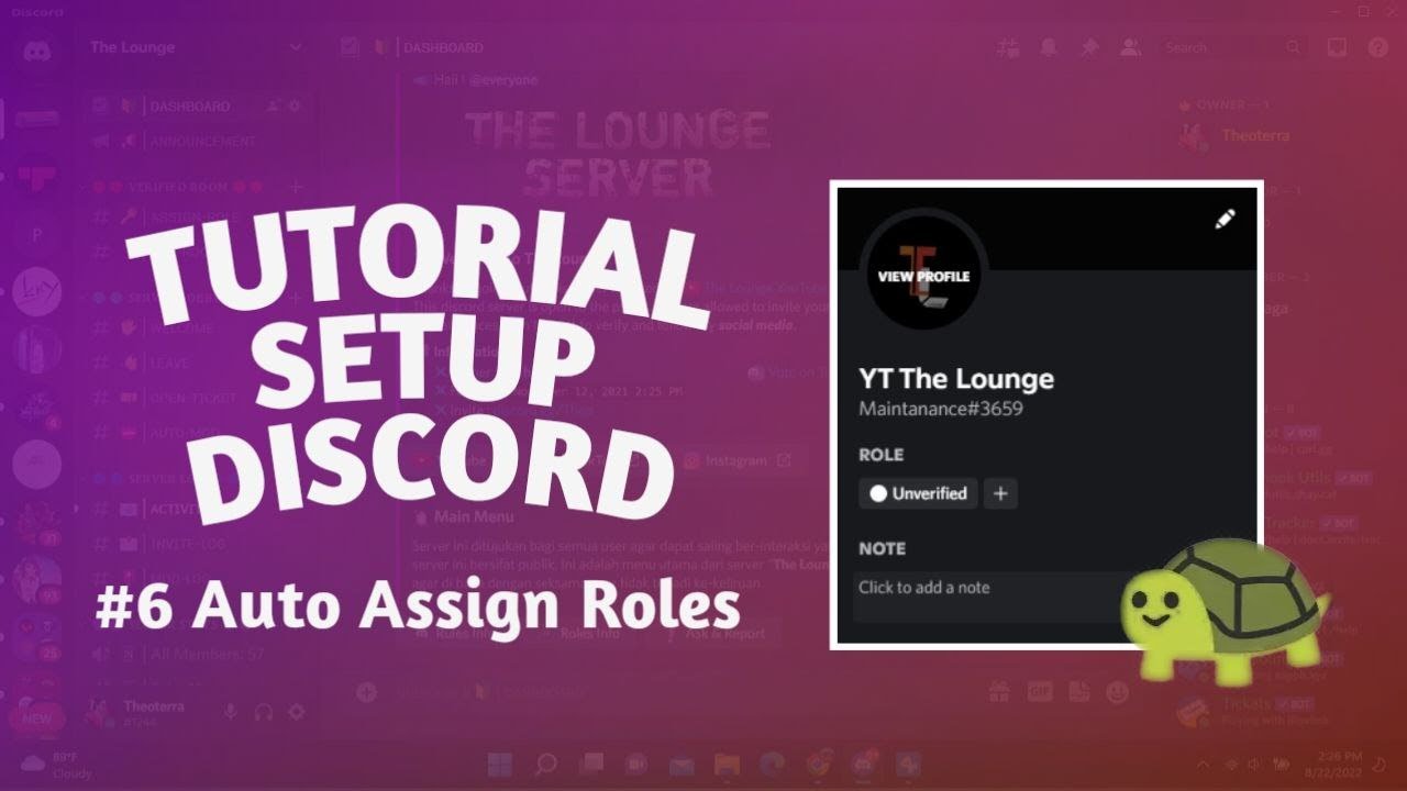 Cara setup Auto Role | Tutorial Discord #6 - YouTube