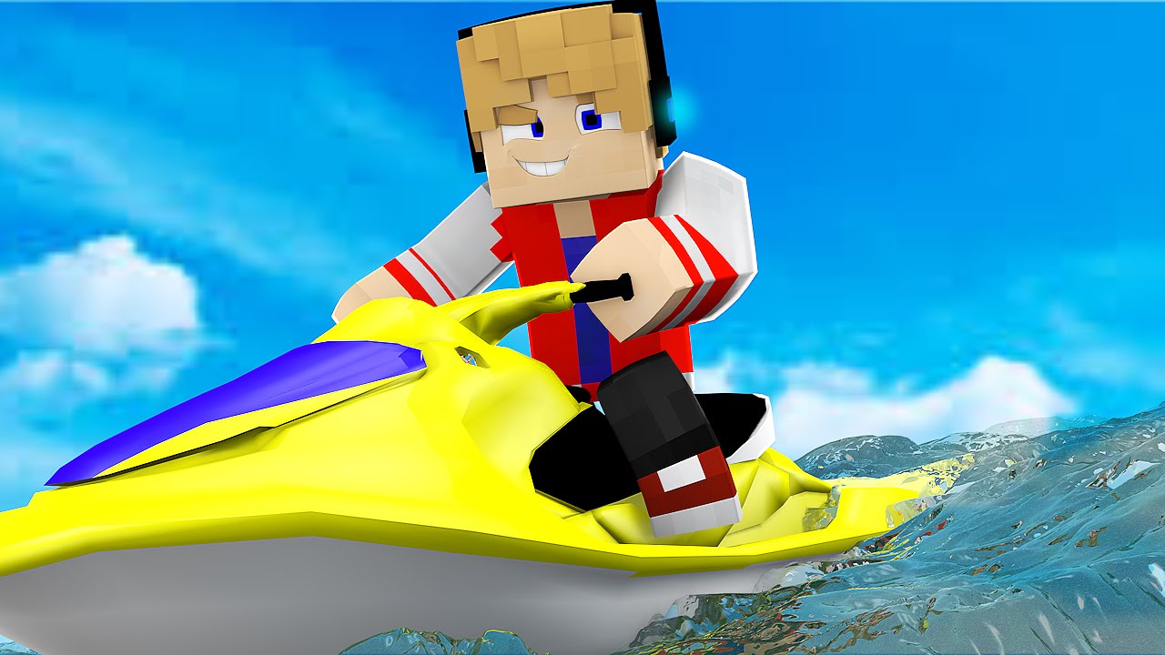 COMO FAZER UM JET SKI QUE FUNCIONA NO MINECRAFT PE 0.16.0 (Sem Mods ...