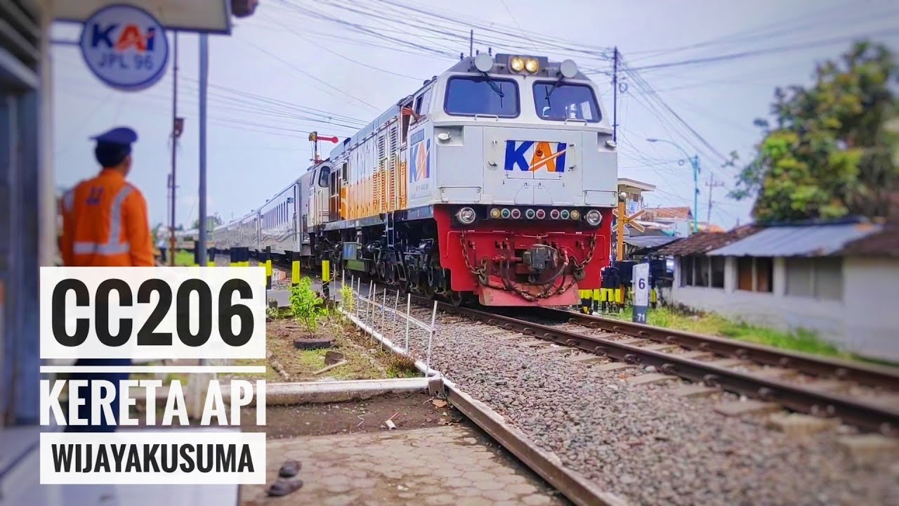 Hunting Livery Lokomotif CC 206 - Kereta Api Wijaya Kusuma 🔥 - YouTube