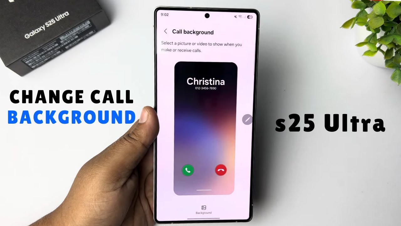 Samsung S25 Series: How to Change Calls Background - YouTube