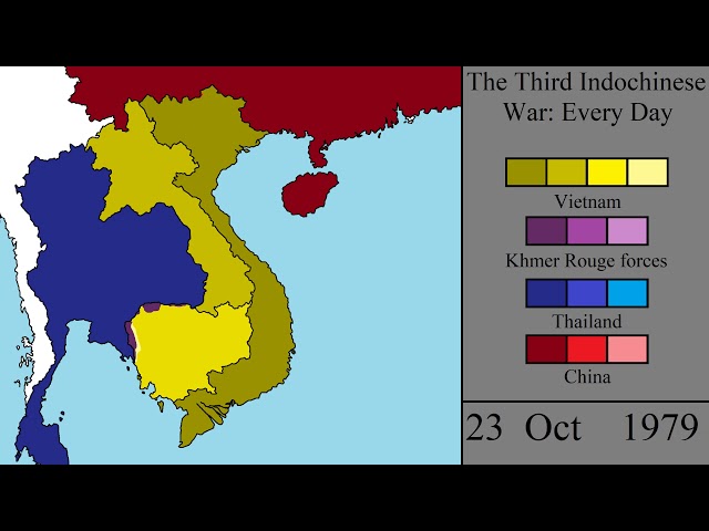 Indochina War Map South East Asia. Indochina In 1944. Ports. World War