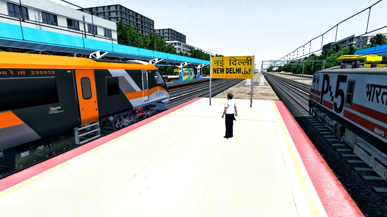 Orange Vande Bharat Express | Indian Train Simulator Highbrow ...