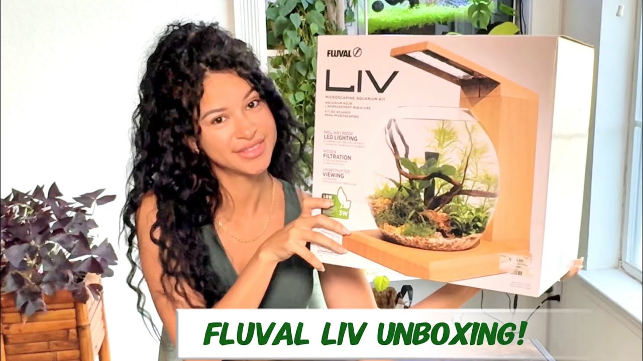 Fluval Aquatics new release the LIV microscaping aquarium kit unboxing ...