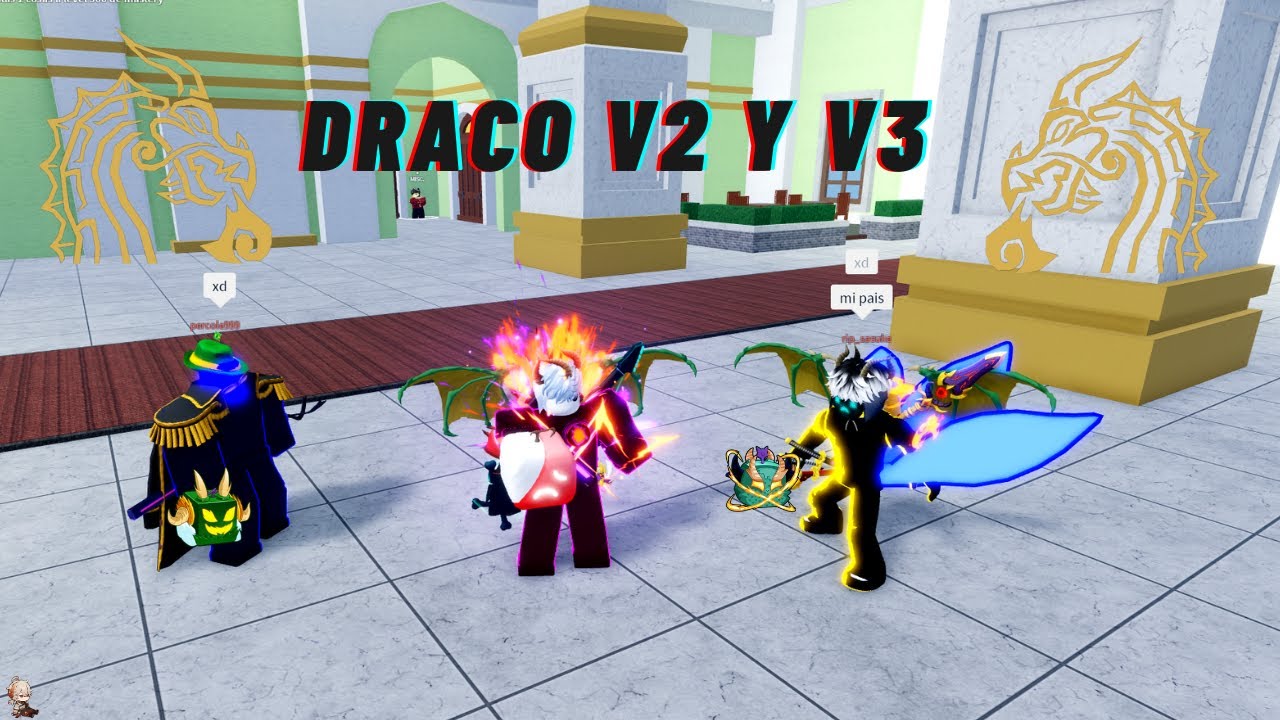 Raza Draco V2 Y V3 Mi Camino Dragon En Blox Fruits Update - YouTube