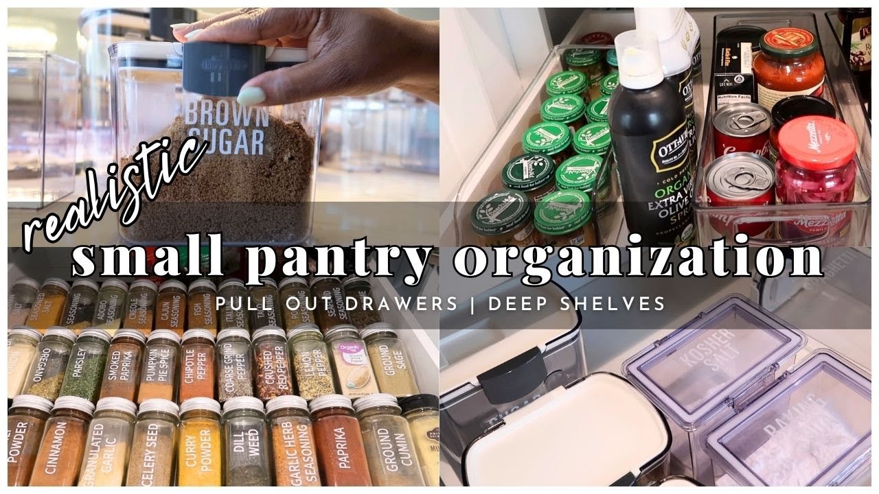 REALISTIC SMALL PANTRY ORGANIZATION IDEAS | HOW TO ORGANIZE & MAXIMIZE ...