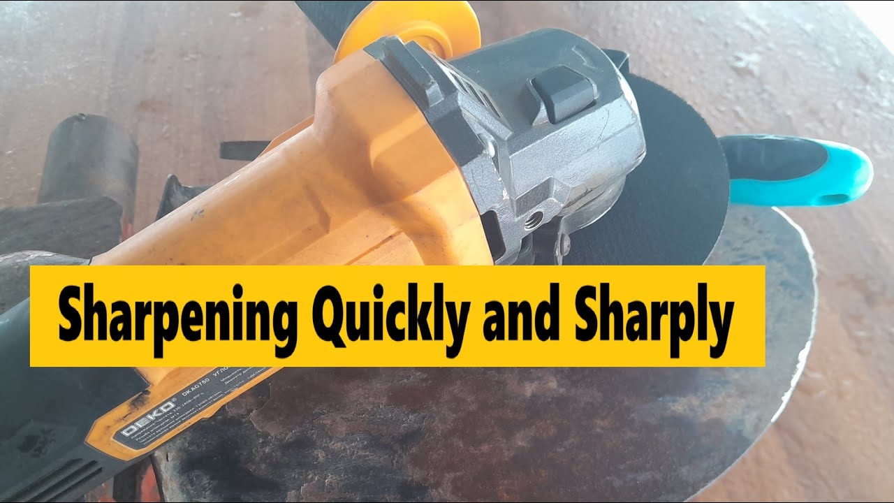 Sharpening Garden Tools DIY - Fast and Sharp - YouTube