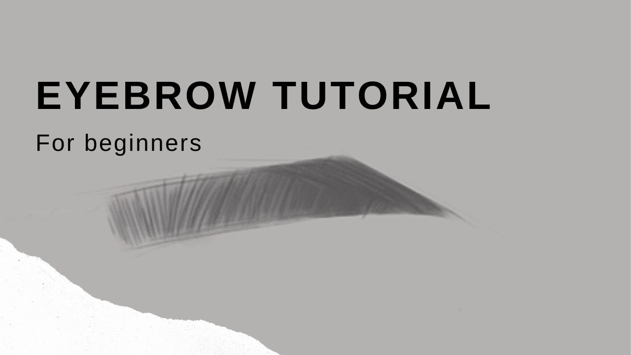 Eyebrow Tutorial | Digital Art - YouTube