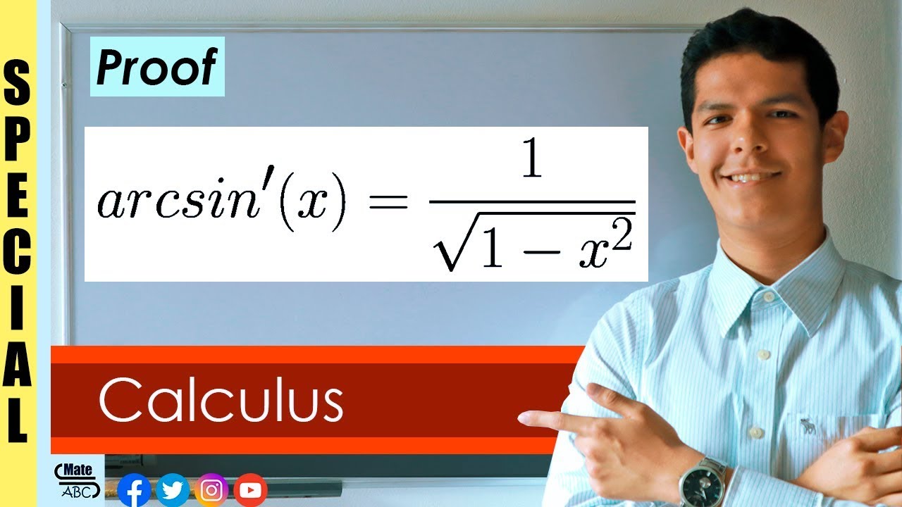 SPECIAL. Proof of the derivative of Arcsin(x) - YouTube