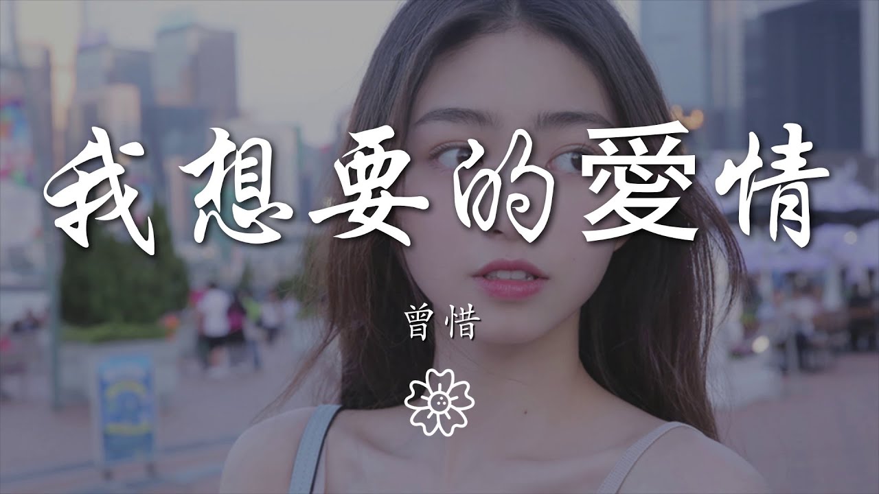 曾惜 我想要的愛情『我想要的愛情就是這樣』【動態歌詞lyrics】 Youtube