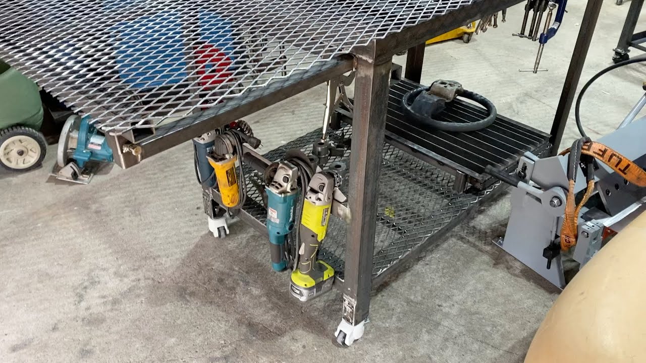 Building a DIY Welding Table - Part 3 - Finished and in use - YouTube