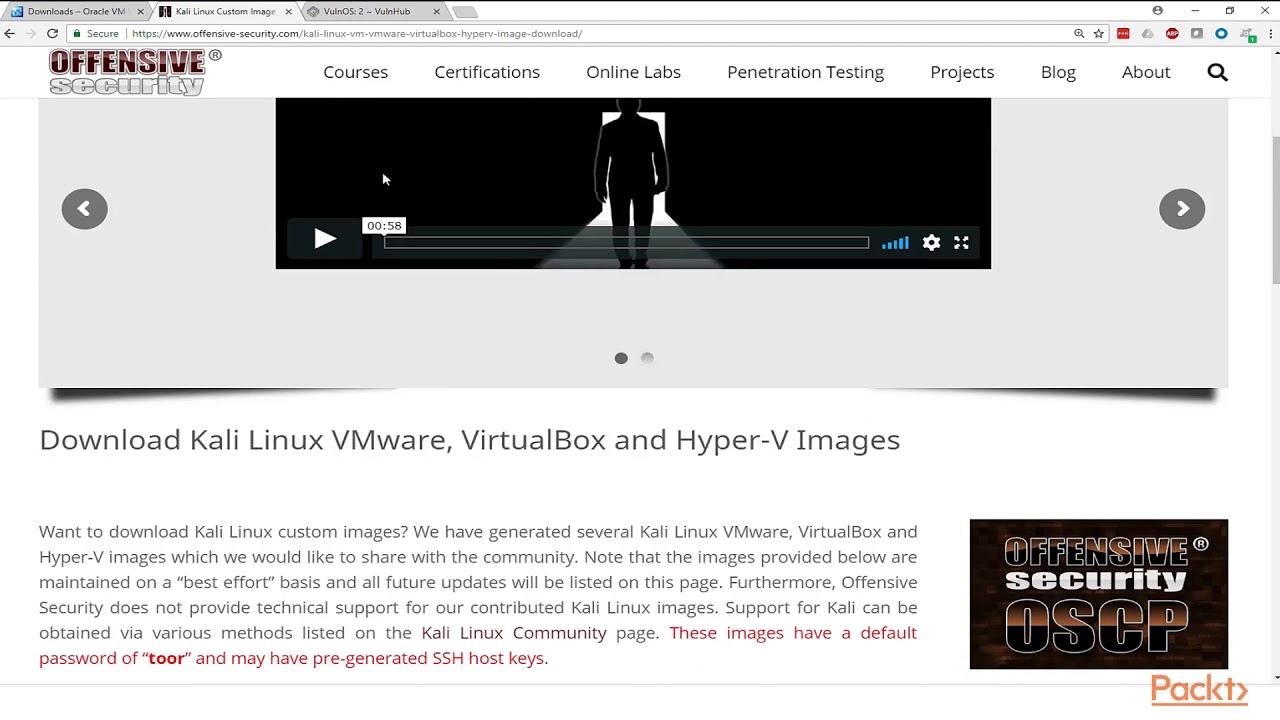 Learning Kali Linux : Test Lab Requirements | packtpub.com - YouTube