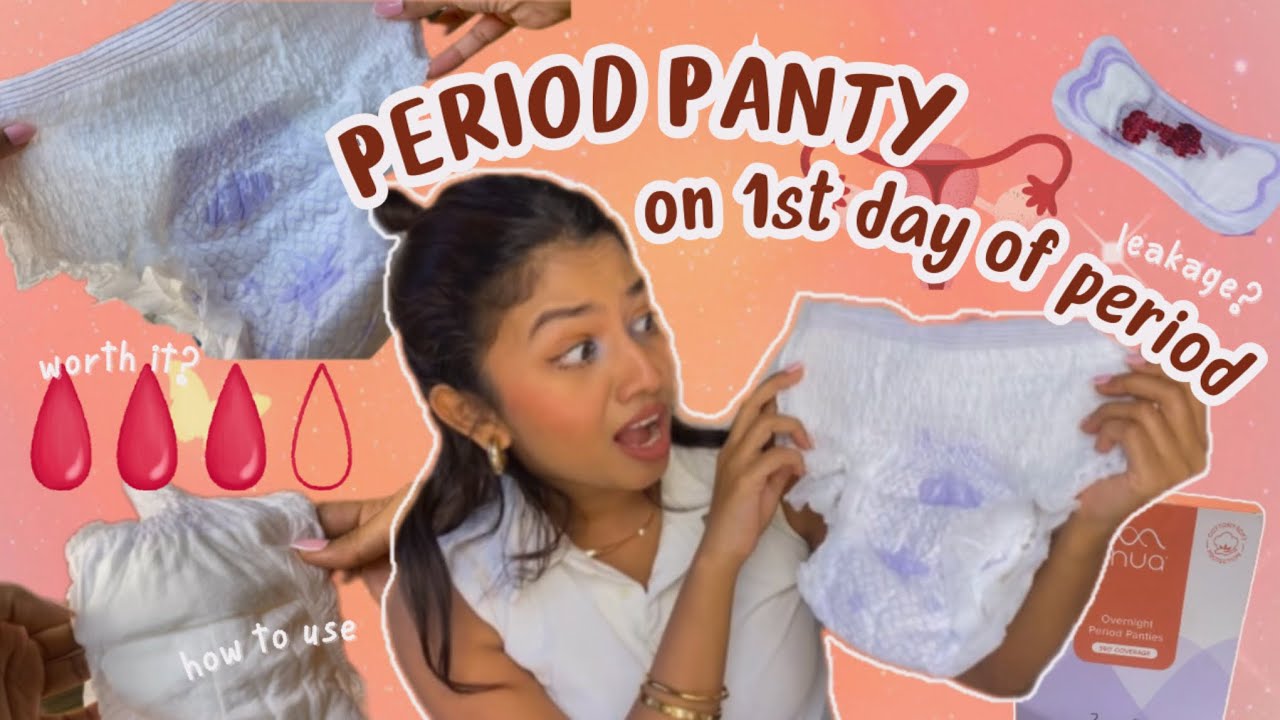 *PERIOD PANTY* on 1st day of my PERIODS 😱🩸how to use,leakproof WORTH IT ...