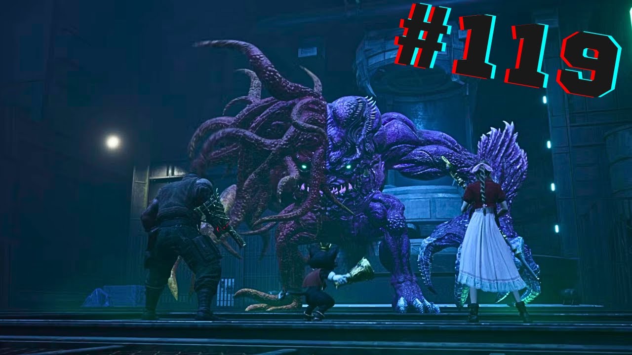 Final Fantasy 7 Rebirth Ep 119 - Escaping Hojo's Monsters at Shinra ...