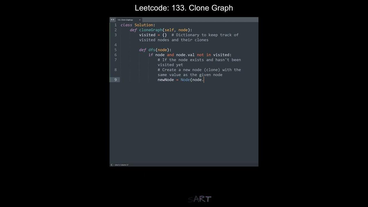 Leetcode 133 Clone Graph In Python Python Leetcode Python Coding