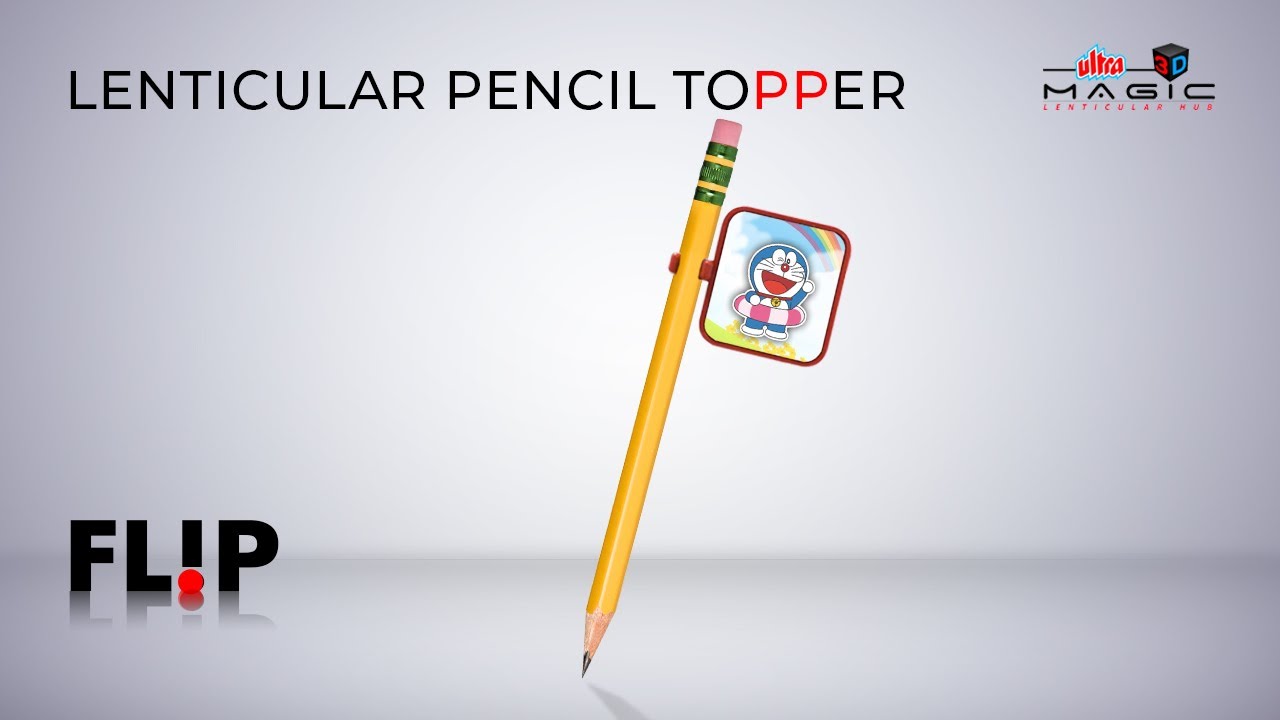 3D Lenticular Pencil Topper| Kids Stationery Product | Ultra 3D Magic ...