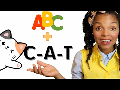 New ABC Song + READ the word CAT! | Toddler Learning - YouTube