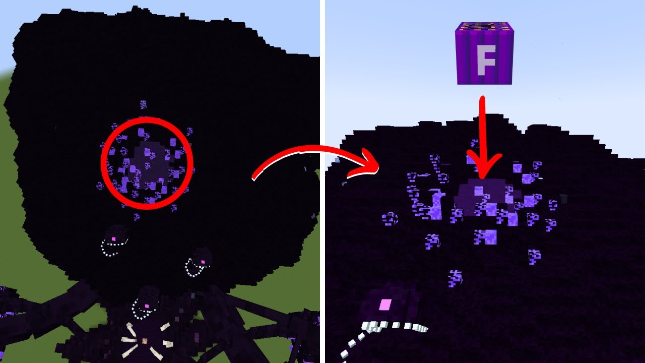 what happens if formidi bomb fall inside a wither storm? - YouTube