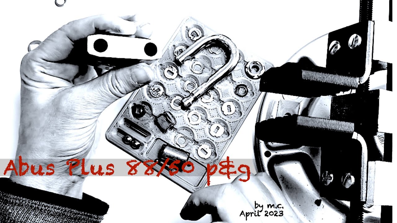 Abus Plus 88/50 Disc Detainer - p&g w front tension pick - YouTube