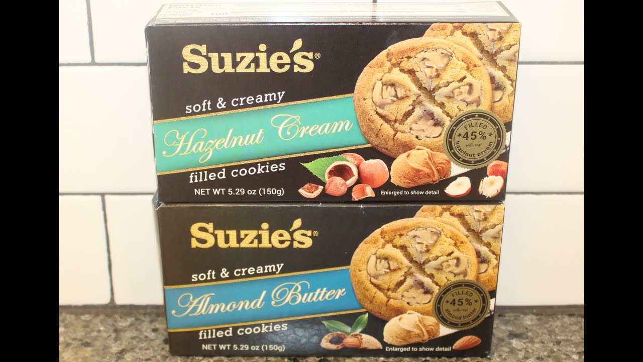 Suzie’s Soft & Creamy Filled Cookies: Hazelnut Cream & Almond Butter ...