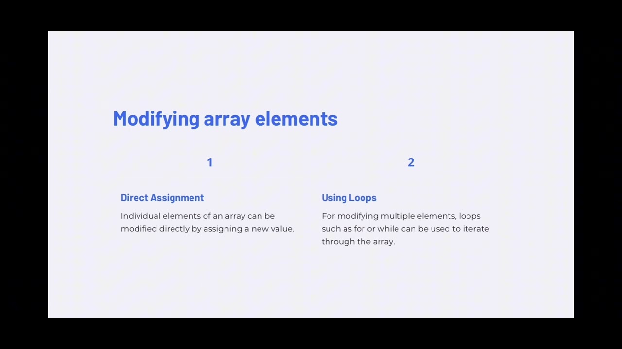 Arrays Youtube