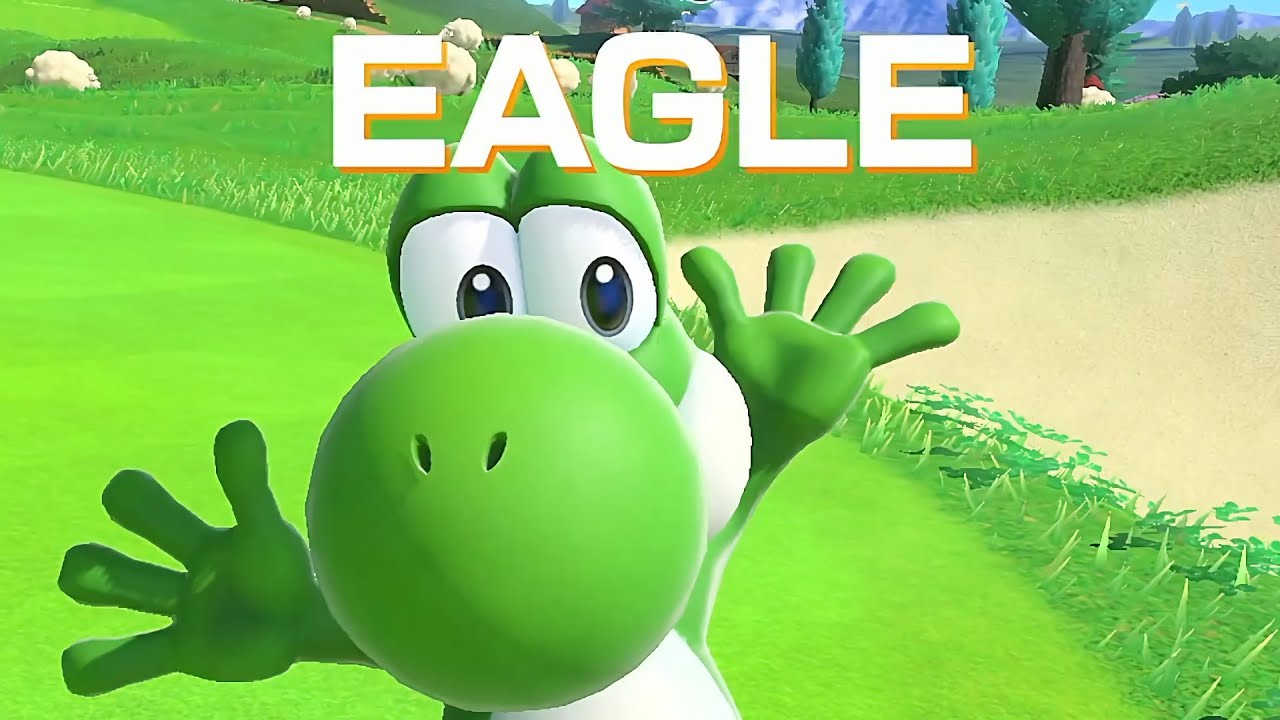 Mario Golf Super Rush Yoshi vs Bowser in Bonny Greens - YouTube