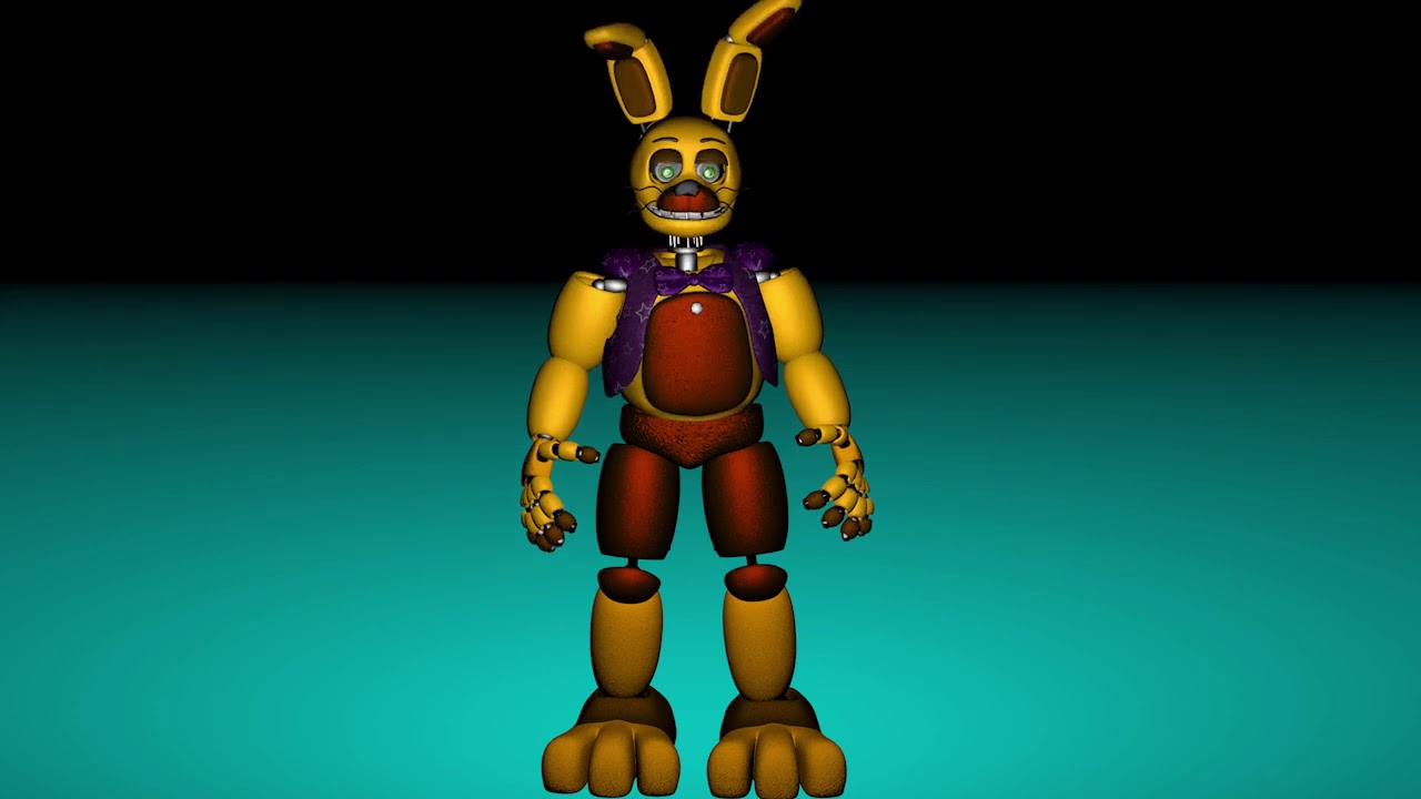 (C4D/FNaf)SpringBonnie Workshop Animation kinda lazy - YouTube