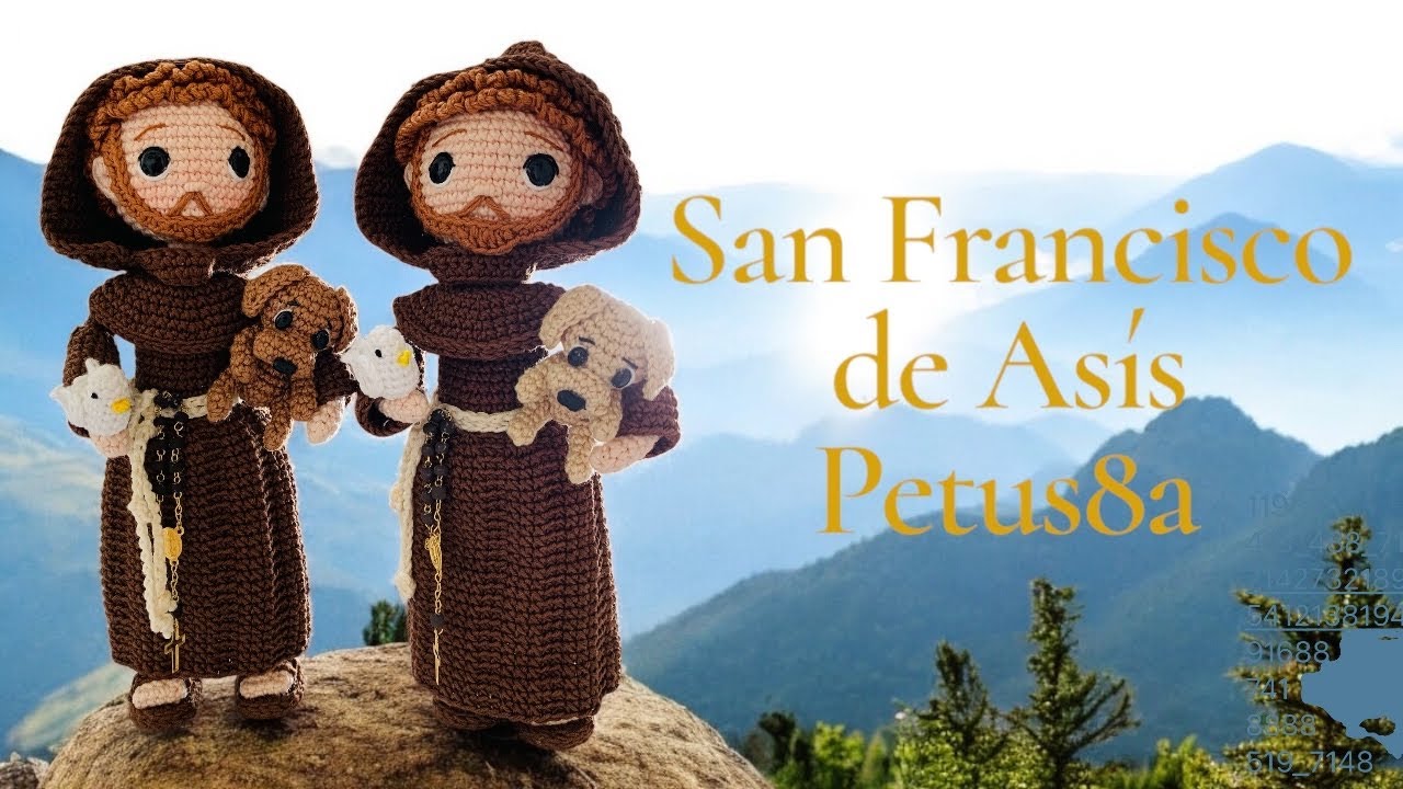 Que material necesitas para tejer a San Francisco de Asís, Amigurumis ...