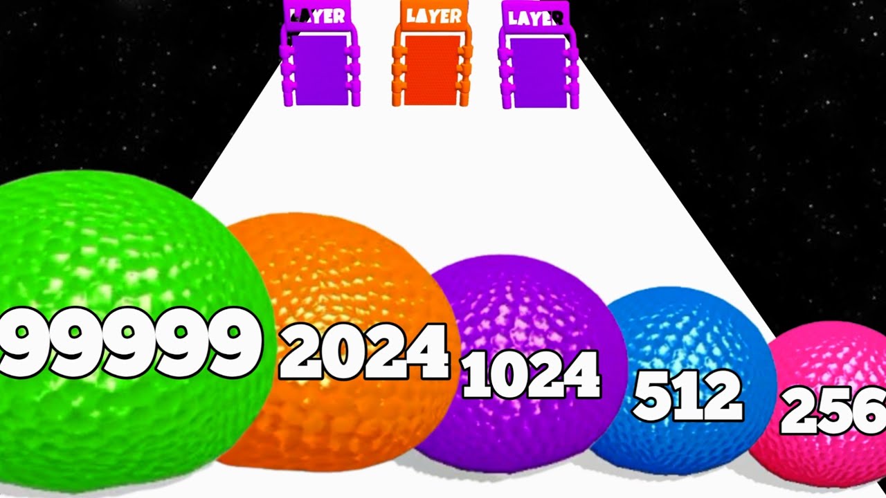 Ball Balloon Run vs Merge Hunter - All Level Gameplay (Freeplay, Max ...