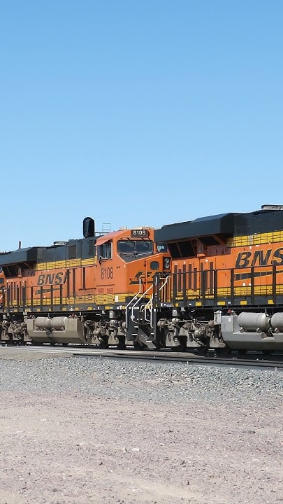 RAILFANNING SHORT BNSF 6870 WB MP 705 NEEDLES SUB 10-3-2023 #railfaning #railway #bnsftrains ...