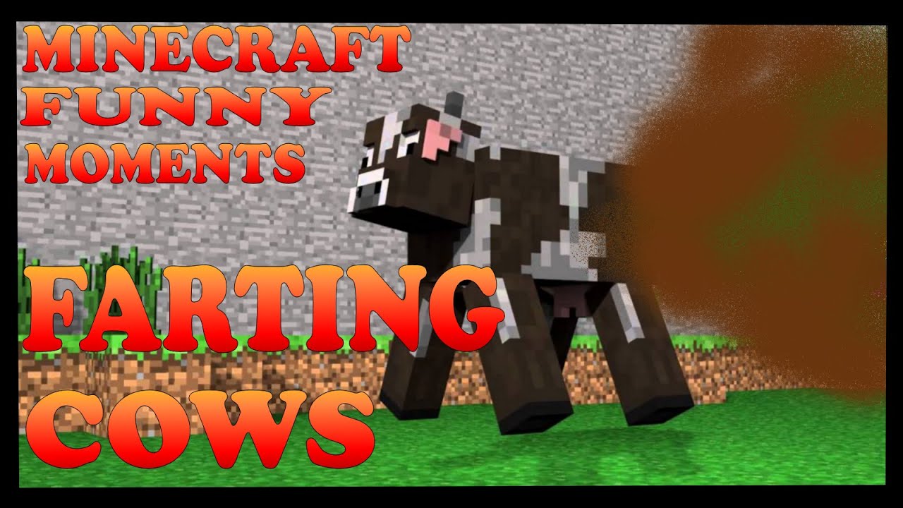 FARTING COWS | MINECRAFT FUNNY MOMENTS | SUPER SMASH MOBS - YouTube