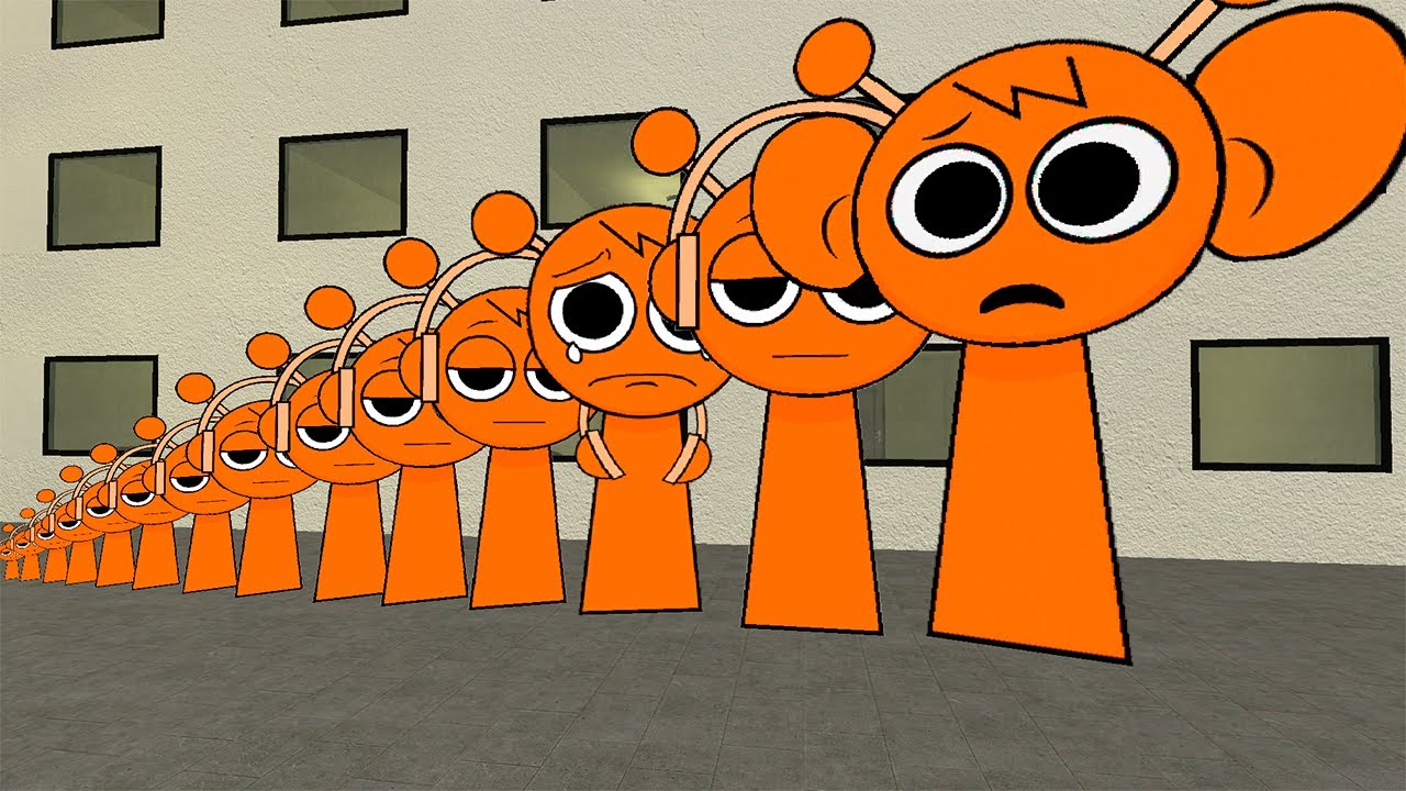 All the Sizes of Sprunki Oren want me to help them - YouTube