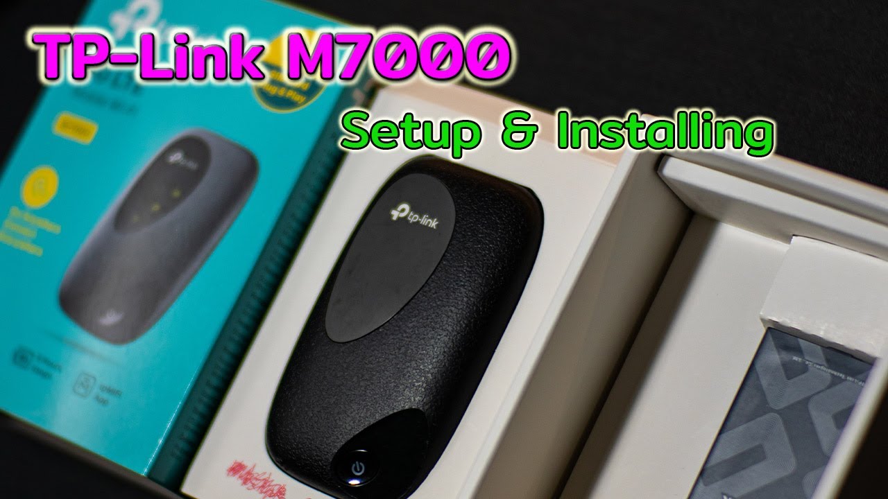 TP Link M7000 Unboxing, installation, configuration and test ติดตั้งและ ...