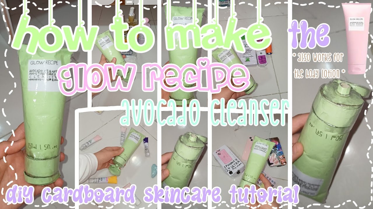 how to make the glow recipe avocado cleanser using cardboard, diy ...
